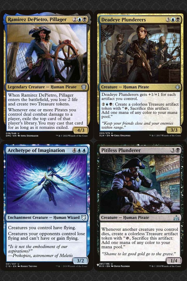 Admiral Beckett Brass PIRATES Grixis Commander Deck EDH MTG Magic Ready ...