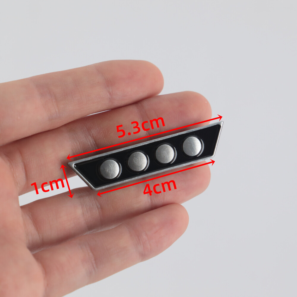 ST Admiral JL Picard Four Star Rank Pips Starfleet Badge Brooches Pin ...