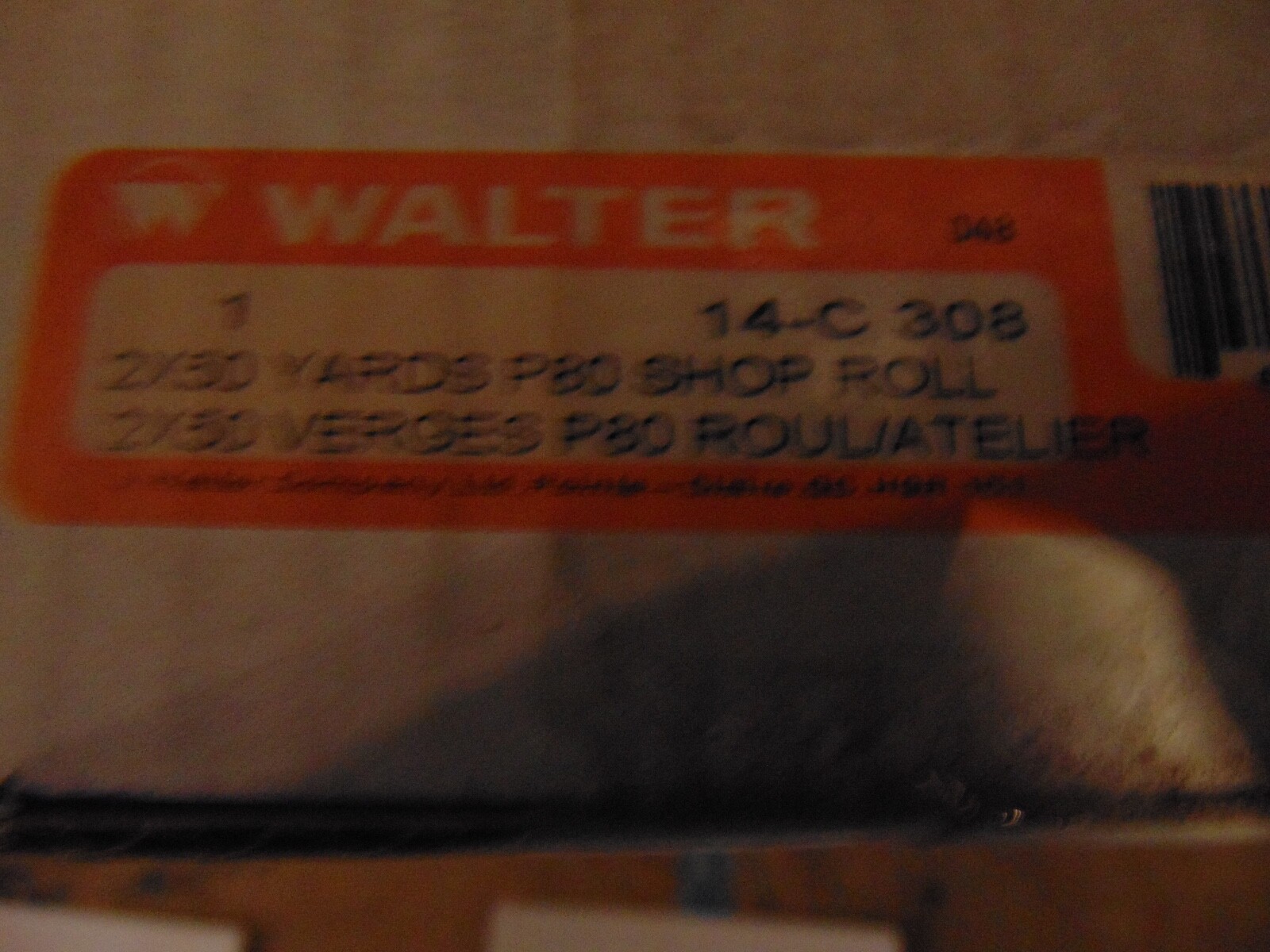 WALTER SURFACE TECHNOLOGIES 14C308 Hand Sand,Shop Roll,2"x50",P80 gr | eBay