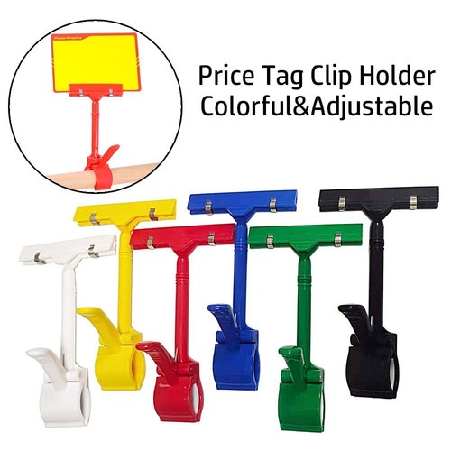 Colorful Price Tag Clip Holder Advertising Display Support Supermarket ...
