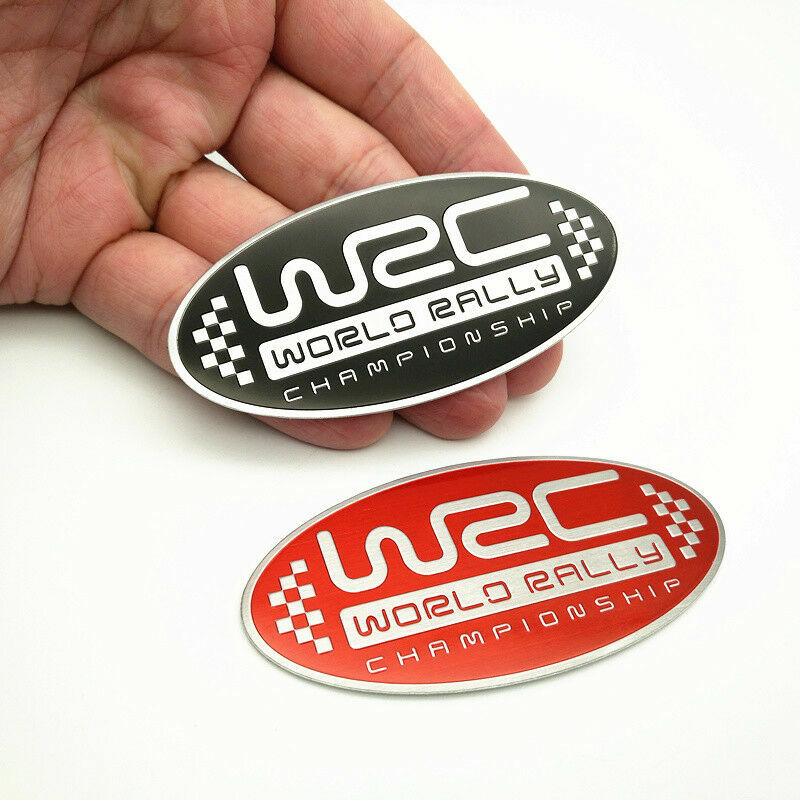 Metal WRC World Rally Championship Logo Car Emblems Badges Decal ...