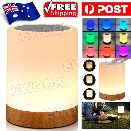 7 Color RGB Touch Night Light LED Lamp Mood Dimmable Bedside USB ...