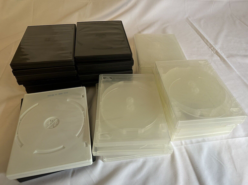 Lot of 25 Empty DVD cases 3 Or More Storage Containers only Plastic | eBay