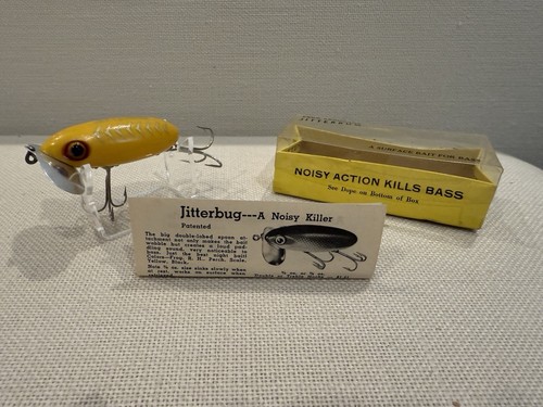 Vintage 1950s Fred Arbogast JITTERBUG Fishing Lure in the Original Box ...