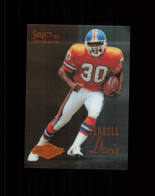 1995 Select Certified #126 Terrell Davis RC Denver Broncos (Topps KB58 ...