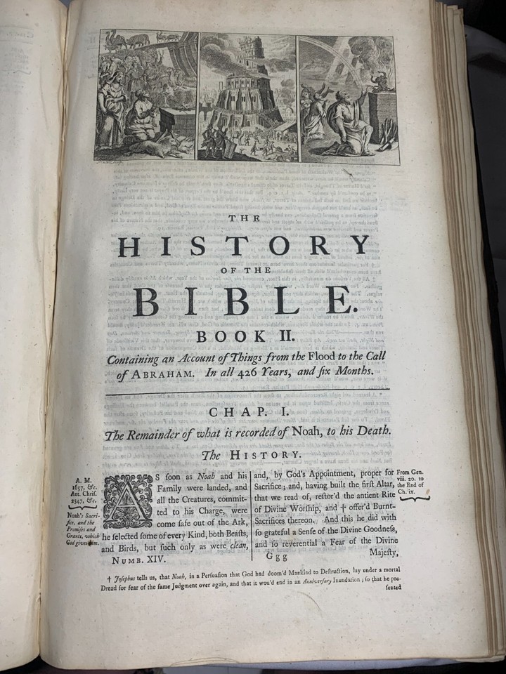 A New History Of The Holy Bible Dated 1755 By Thomas Stackhouse, Offers ...