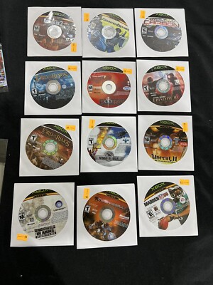 Massive Original XBOX Video Game Lot of 54 Games TESTED Price Charting ...