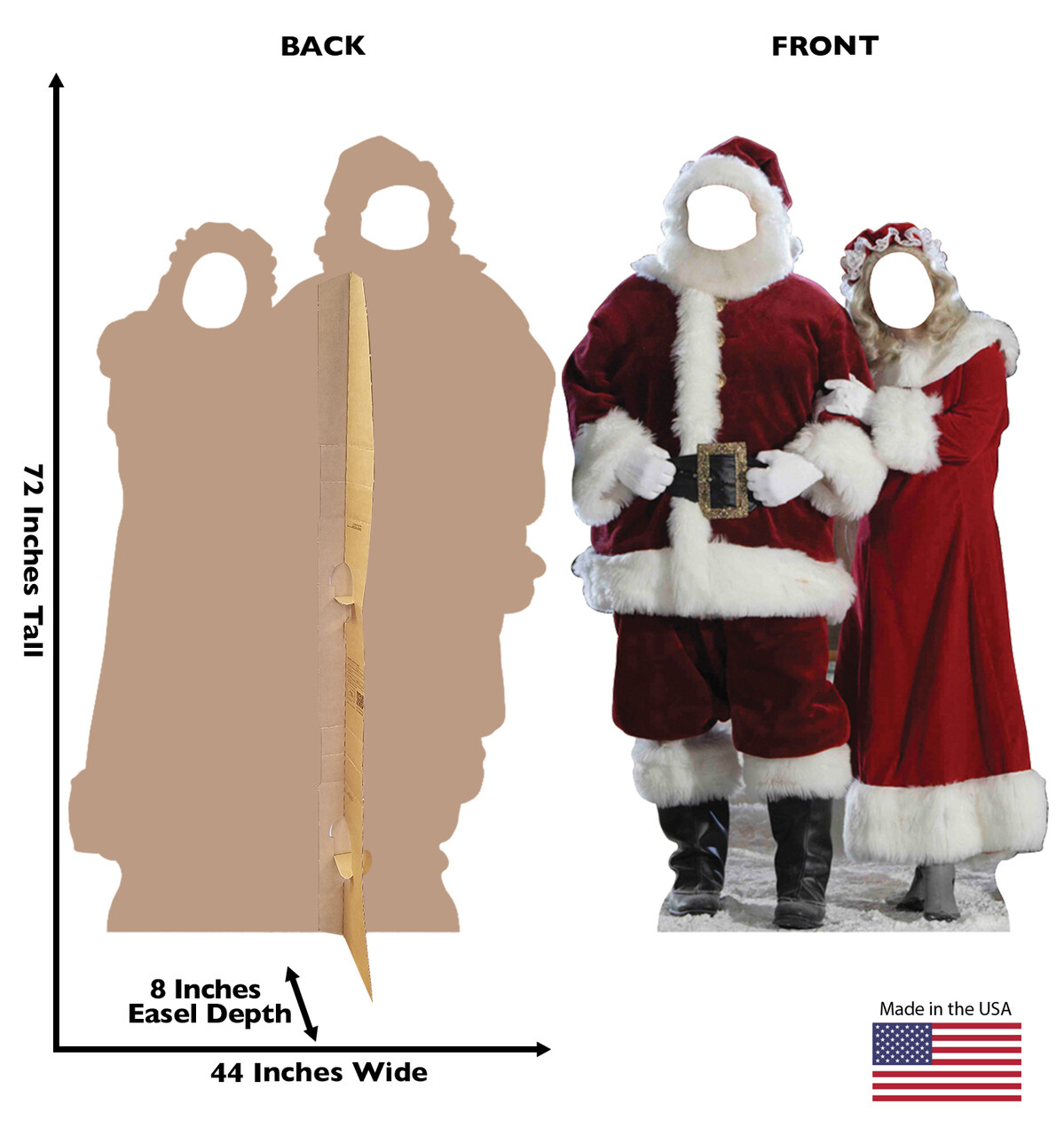 SANTA CLAUS CHRISTMAS LIFESIZE CARDBOARD STAND-IN STANDIN STANDUP ...