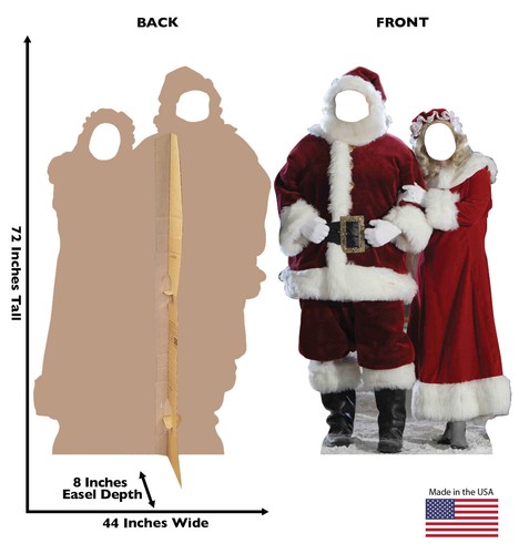 SANTA CLAUS CHRISTMAS LIFESIZE CARDBOARD STAND-IN STANDIN STANDUP ...