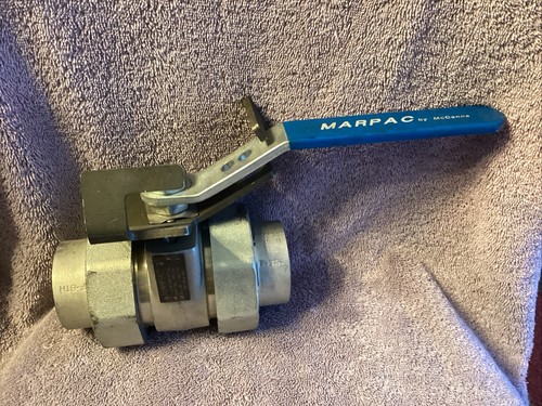 MARPAC..1-1/2" Stainless Steel Threaded Ball Valve E790 12TT….LOCKABLE ...