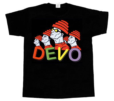 DEVO BAND Rock Band NEW BLACK T-SHIRT S-345XL | eBay UK