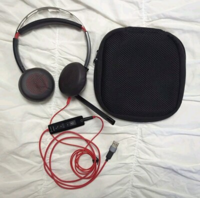 POLY BLACKWIRE [C5220T] WIRED DUAL-EAR STEREO HEADSET WITH BOOM MIC | eBay