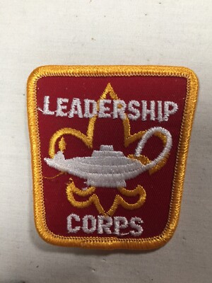 Boy Scout Leadership Corps plastic back trapezoid BSA Position Patch | eBay