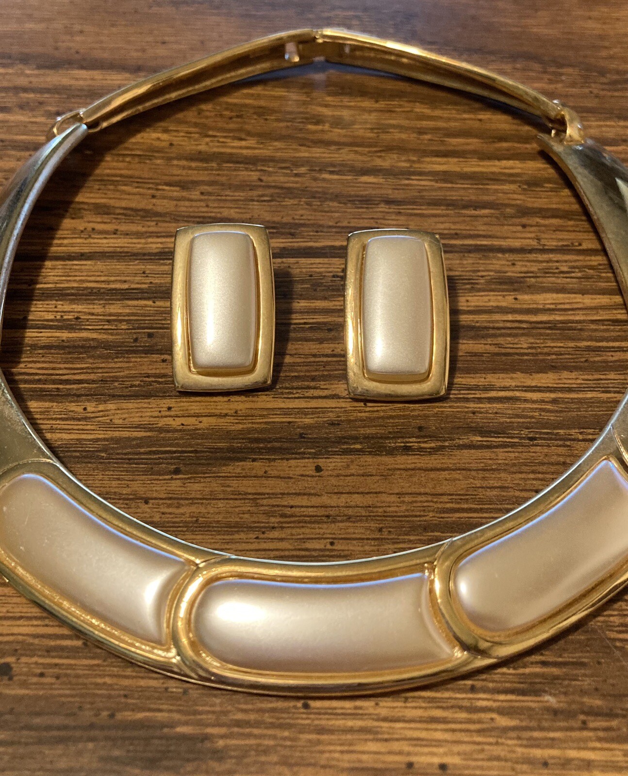 Vintage Napier Designer Egyptian Faux Pearl Inlay Cho… - Gem