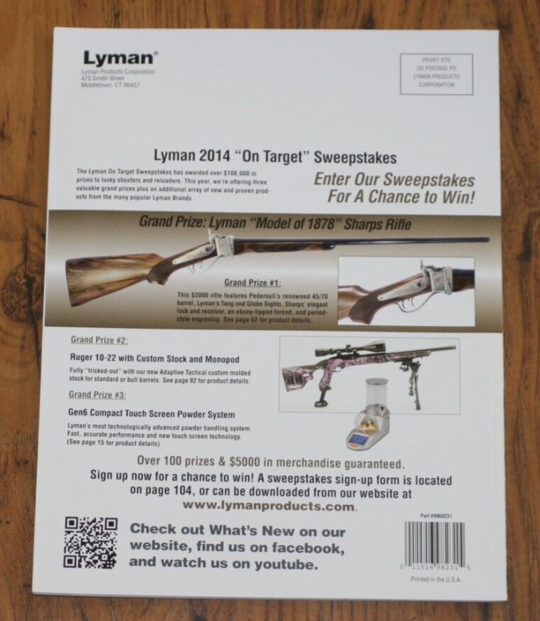 Lyman 2014 Full Color Catalog - 135 Years Edition | eBay