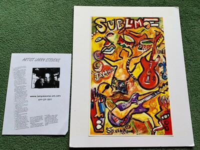SUBLIME JAMMIN LARRY STEVENS 2008 SIGNED ART POSTER PRINT | eBay