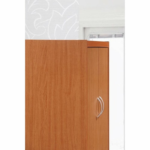 Cherry Wooden Pantry Storage Cabinet Laundry Closet 4 Doors Organizer ...