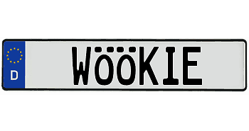 custom european German car license plate tag EuRo TRaSH for mk1 mk2 mk3 ...