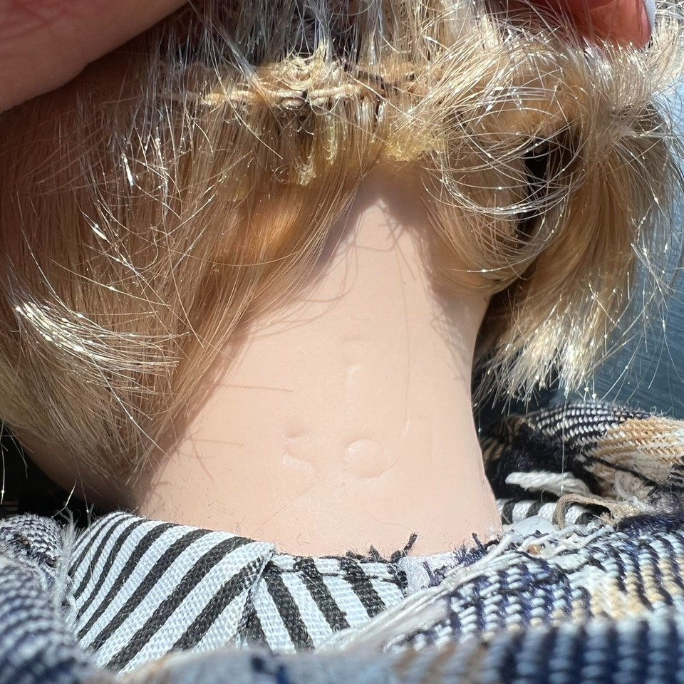 Vintage German Porcelain Doll Girl Standing Figurine Collectible Marked ...