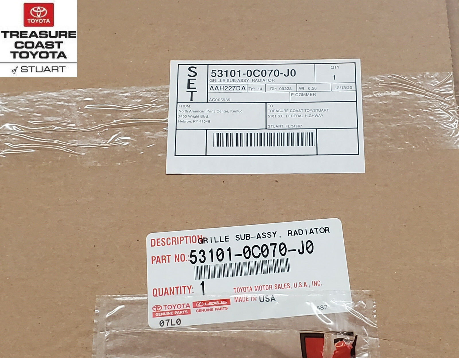 NEW OEM TOYOTA TUNDRA 18-2021 TRD PRO GRILLE | Grelly USA