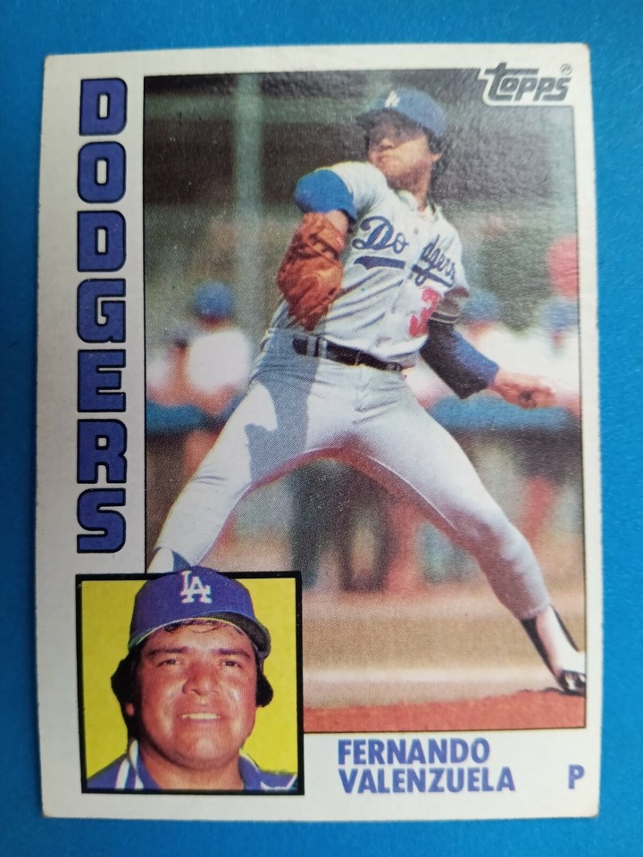 1984 Topps Fernando Valenzuela Los Angeles Dodgers Baseball Card # 220 ...
