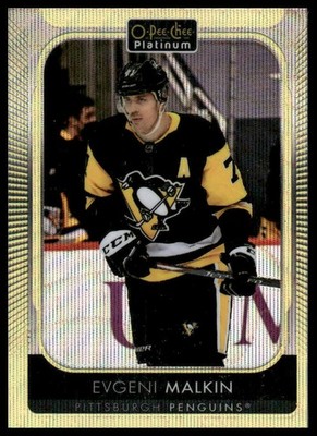 2021-22 O-Pee-Chee Platinum #8 Evgeni Malkin Neon Yellow Surge | eBay
