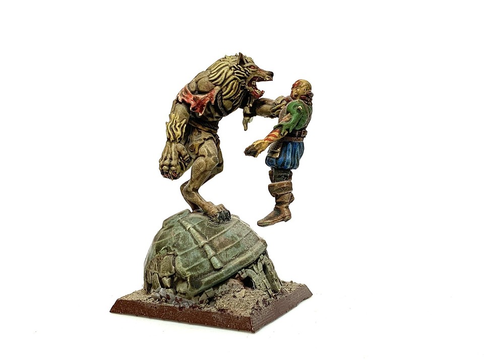 GREAT WEREWOLF LORD 28mm Fantasy Lotr Oathmark D&D Wargaming Miniatures ...