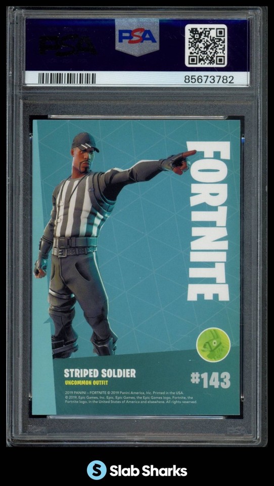 2019 PANINI FORTNITE SERIES 1 #143 STRIPED SOLDIER HOLOFOIL PSA 9 | eBay
