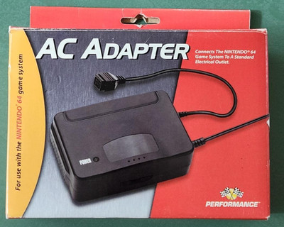 1997 AC Adapter Power Supply Nintendo 64 N64 Performance InterAct -NIB ...