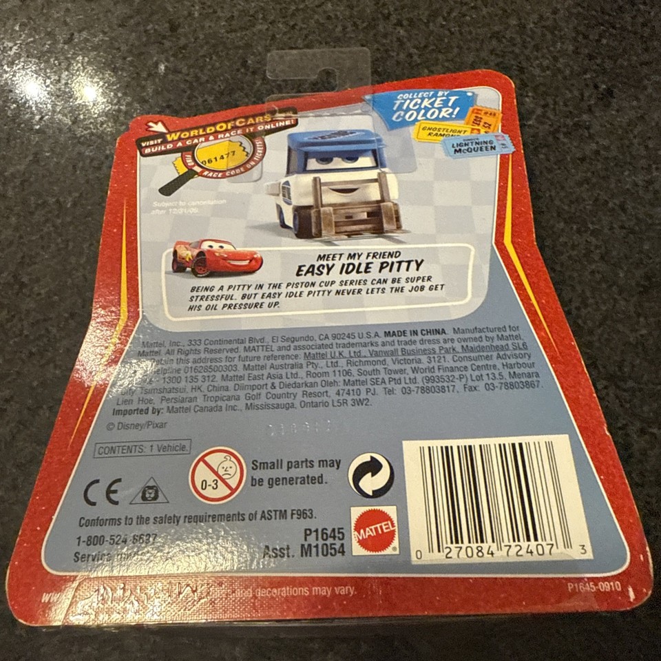 Disney Pixar Cars Movie Chase Impound DJ Race O' Ramma New on Card 1/55. | eBay