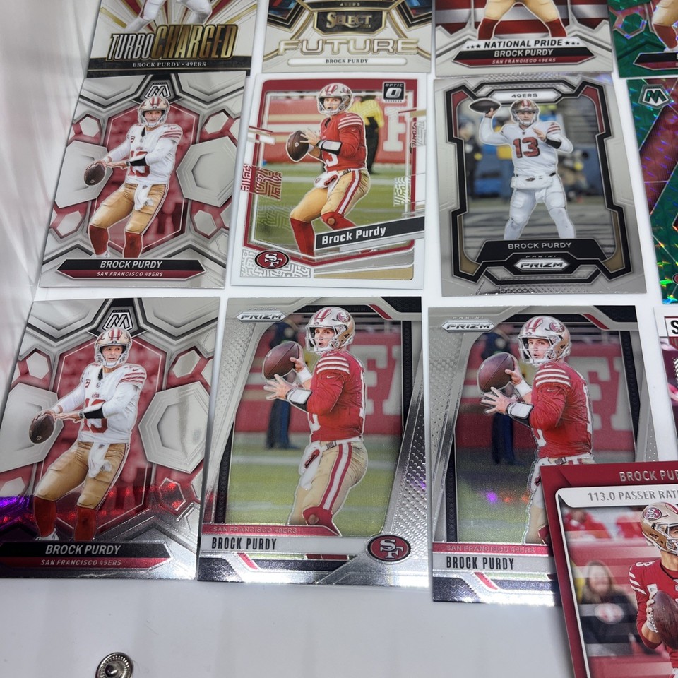 Brock Purdy (26) card lot - Inserts - Prizm - San Francisco 49ers RC | eBay