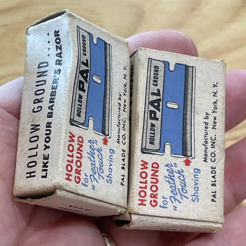 5 Boxes Vintage PAL Hollow Ground Single Edge Razor Blades | eBay