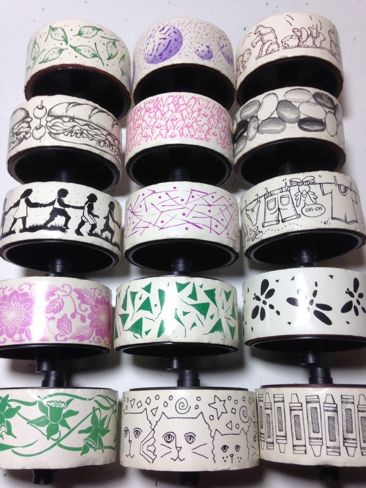 Clearsnap Rollagraph Stamps Assorted Design Patterns Fits 1" Wheel ...