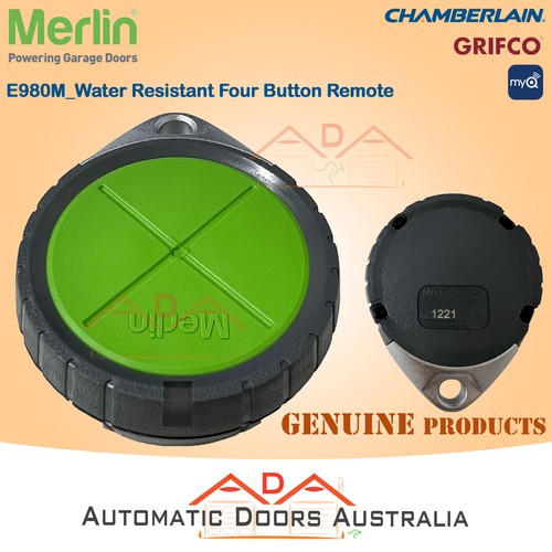 Merlin_E980M_Water Resistant Four Button Remote Control (Security+ 2.0 ...
