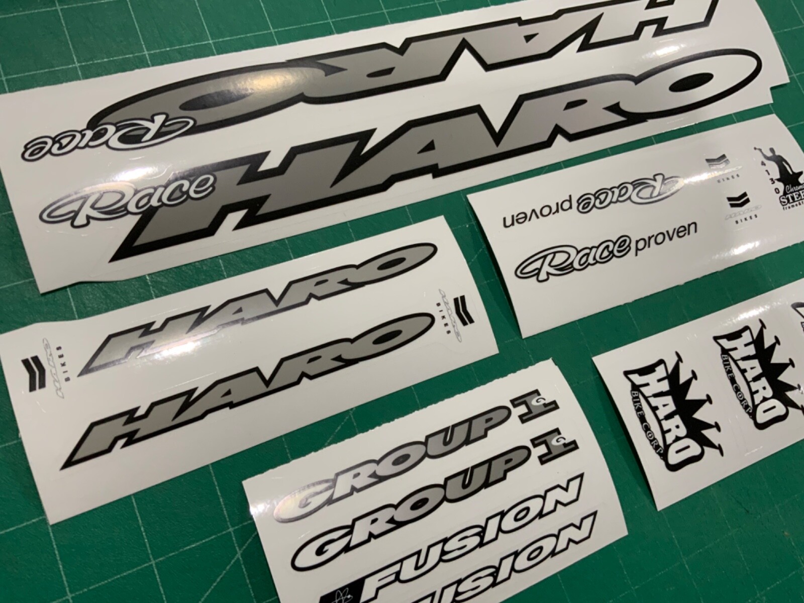 Haro group1 bmx sticker decal black and gray | eBay