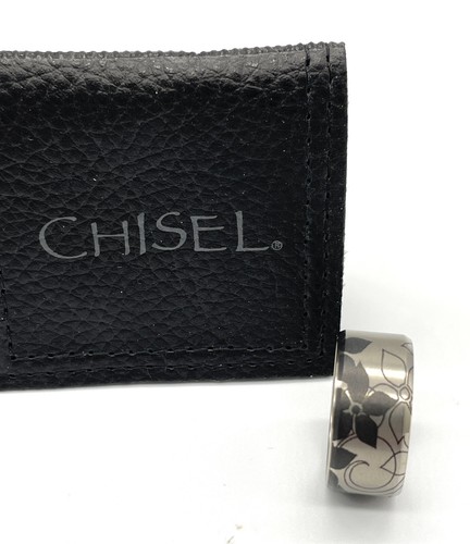 Chisel Stainless Steel Ring Size 8 With Floral Design Brand New Never ...
