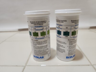 Lot of 2 Ecolab 20314-01-11 Antimicrobial Fruit & Vegetable Treatment ...