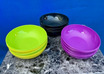 TUPPERWARE OPEN HOUSE FLORESTA CEREAL BOWL SET OF 4-700ML EACH-IN DIF ...