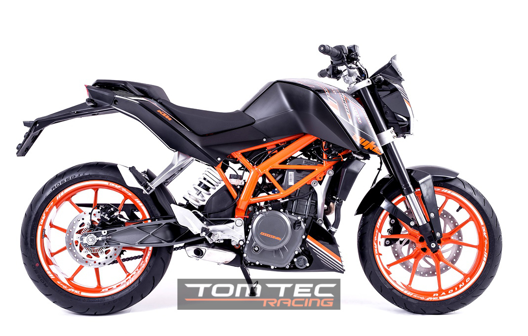 Wheel Sticker KTM Duke RC 125 200 250 390 Nr.4 Rim Stripes Decal TOMTEC ...
