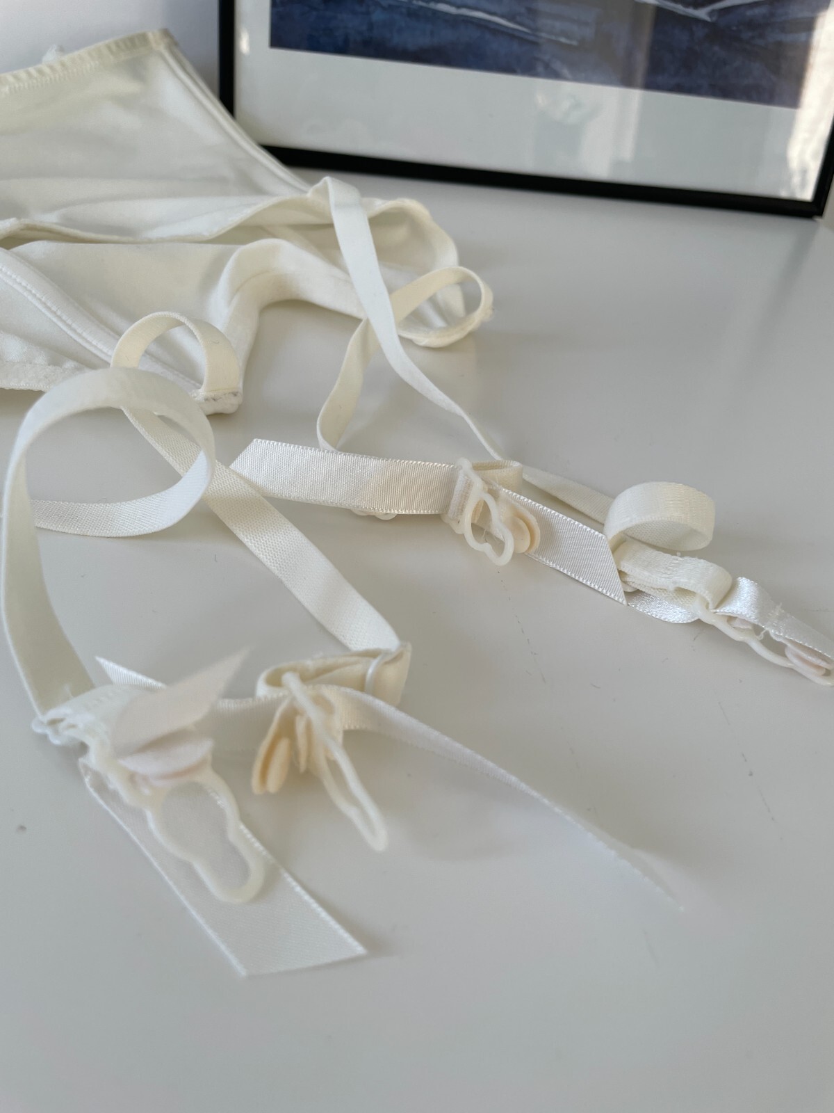 Bhs Basque Corset Cream Longline Bra S-M 34A/75А ivory straps Retro ...