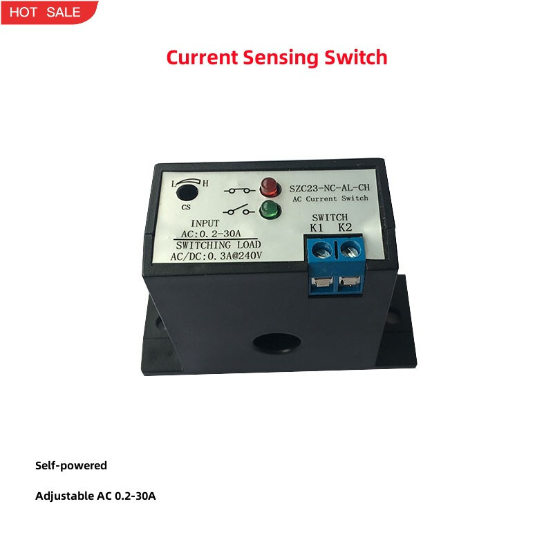 SZC23-NC-AL-CH Normal Close AC Current Sensing Switch AC 0.2-30A for AC ...