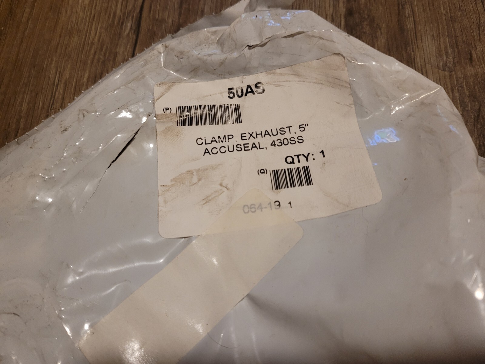 PACCAR Genuine Parts 50AS Semi Exhaust Clamp 5.00" Accuseal 430SS for ...