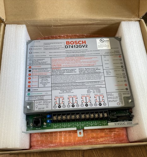 Bosch D7412GV2 Commercial Protected-Premises Fire Alarm Burglar Control ...