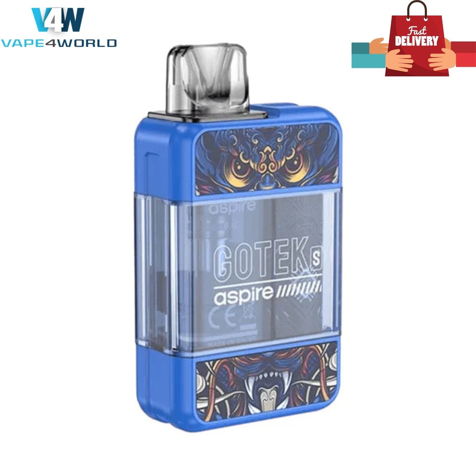 Aspire Gotek S Pod Kit 11-14W Vape Mod E-Cig 650mAh 2ML Gotek Pods Fast ...