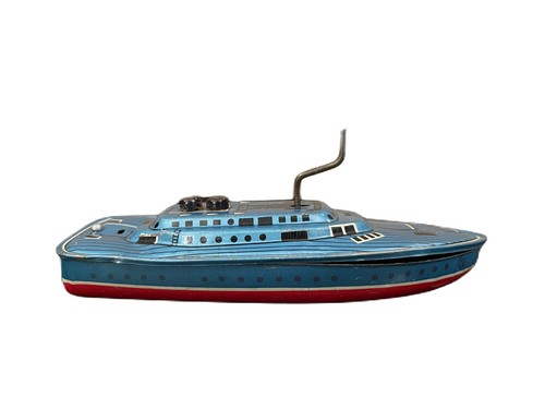 Vintage Tin Toy Wind Up Boat Litho 1960’s | eBay