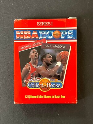 1990 NBA HOOPS SERIES 1 COLLECT A BOOKS SEALED Mini Box (Jordan Cover ...