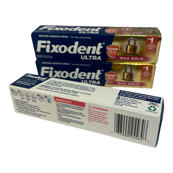 Fixodent Ultra Dual Power 1.8 oz Denture Adhesive Cream for sale online ...