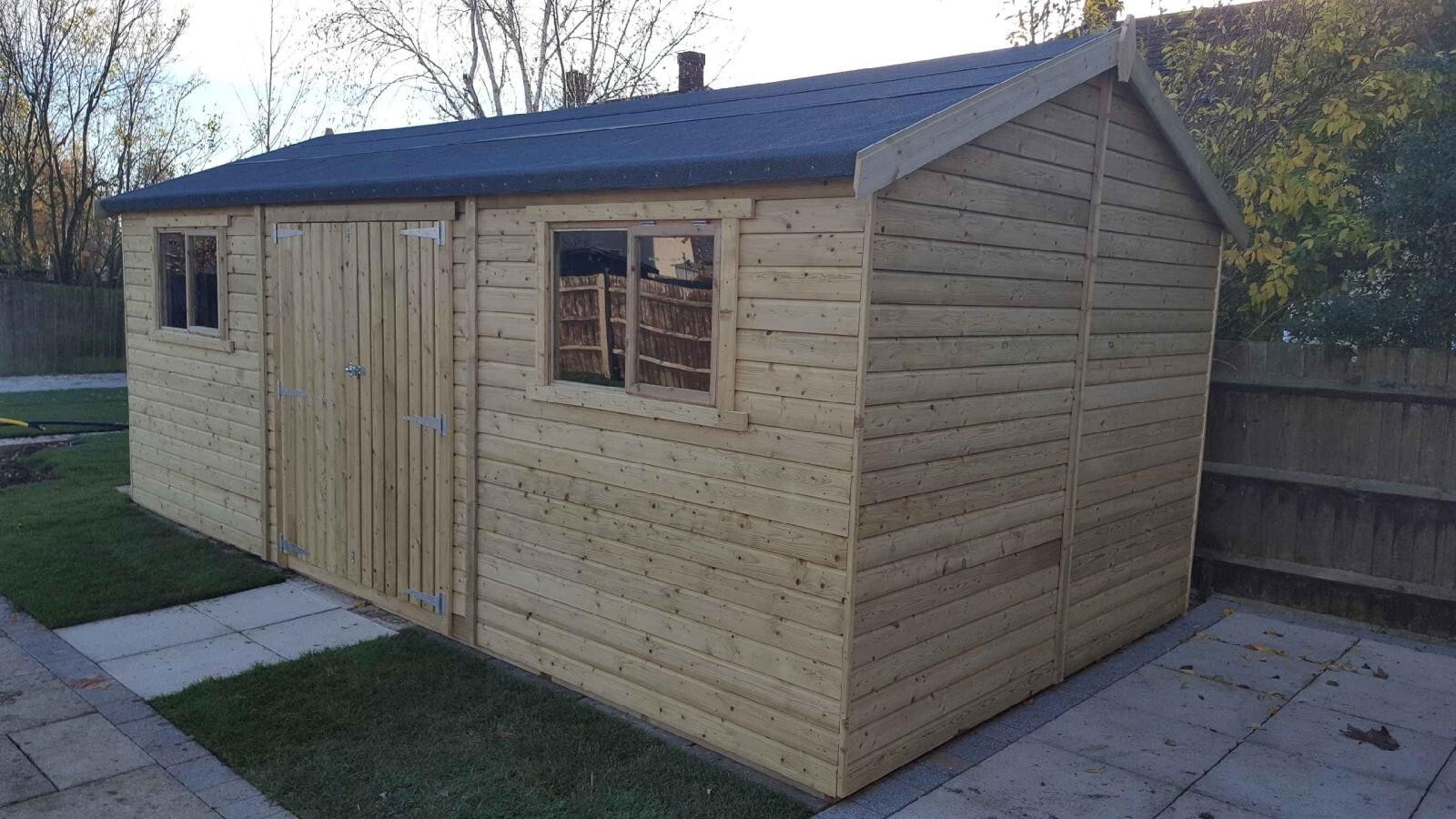 BEST SELLER 22x125 Swedish Overlap Shiplap Tanalised Timber Shed Wood ...