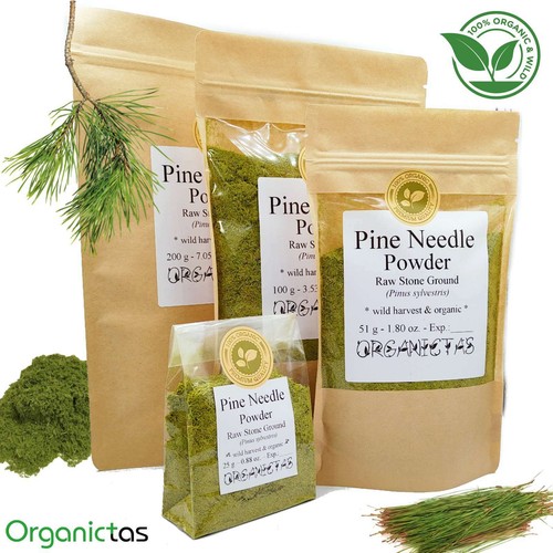 100% Natural PINE NEEDLE POWDER Organic Europe Scots Pine Suramin ...