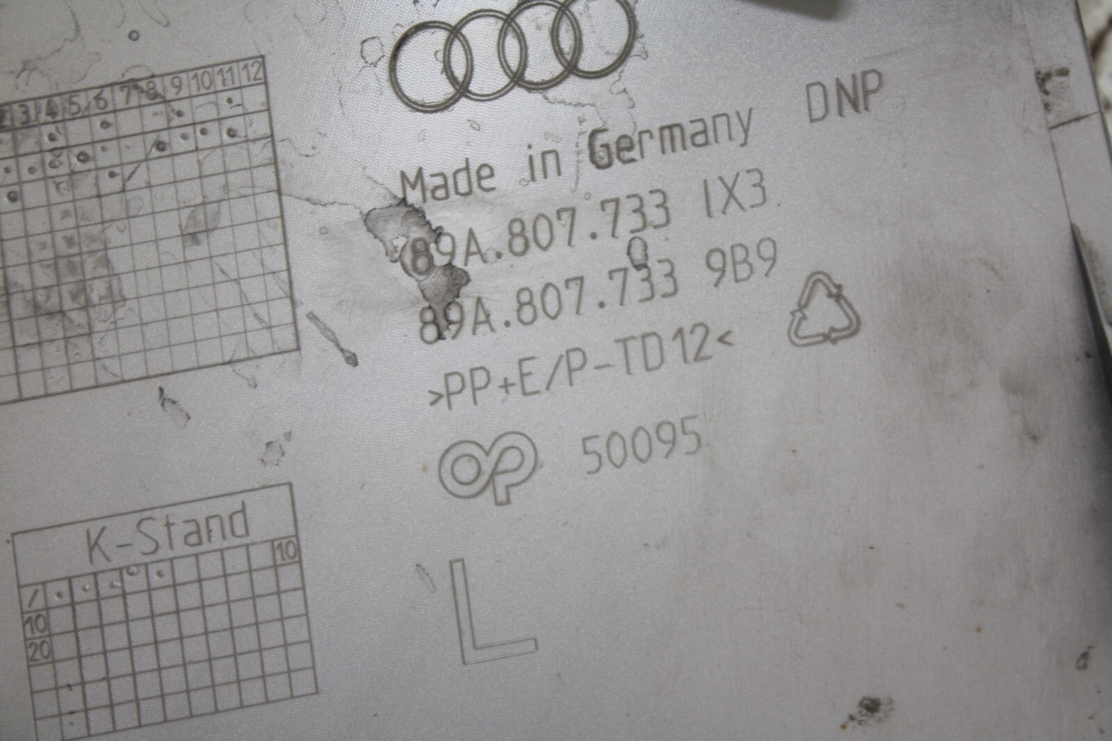 Audi Q4 E-Tron Front Bumper Lower Section 89A807733 Genuine *SEE PICS ...